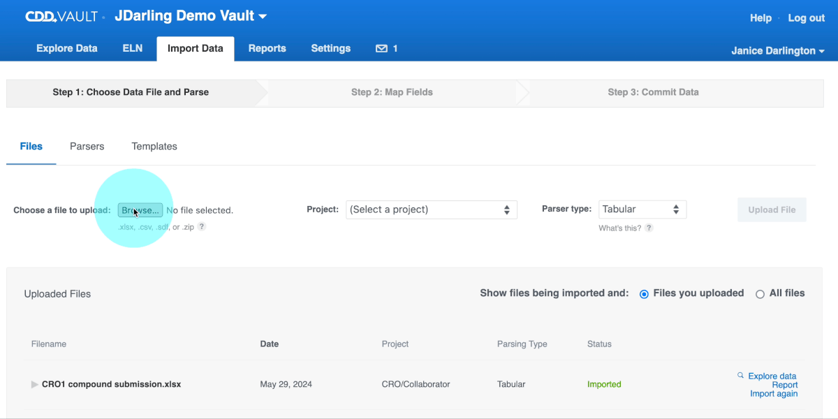 Chemical Registration System | CDD Vault