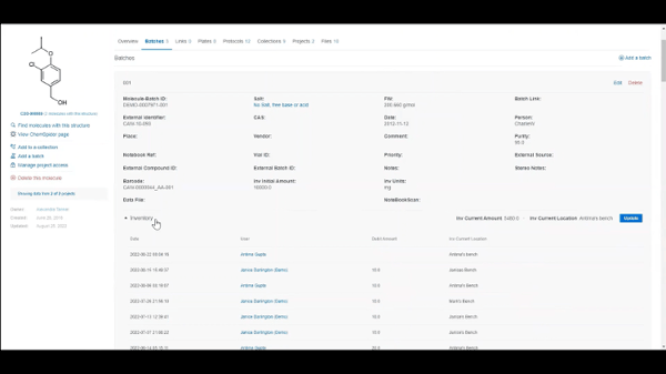 Inventory Management Software | CDD Vault